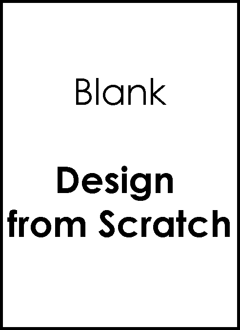 Blank Canvas - Design from Scratch (Portrait) - Personalized Templates