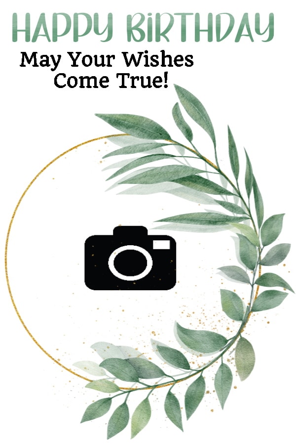 Happy birthday wreath - Personalized Templates