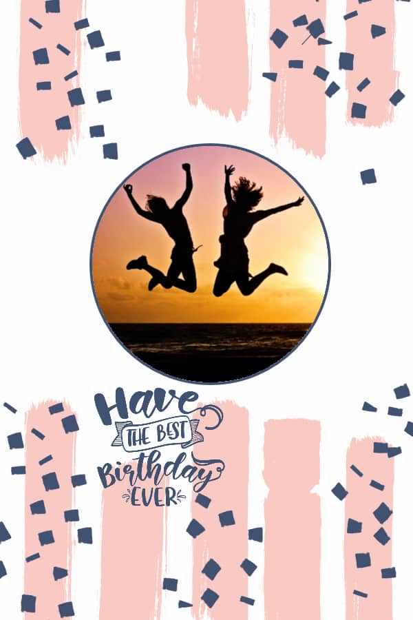 Happy Birthday - Portrait (Circle with Photo) - Personalized Templates