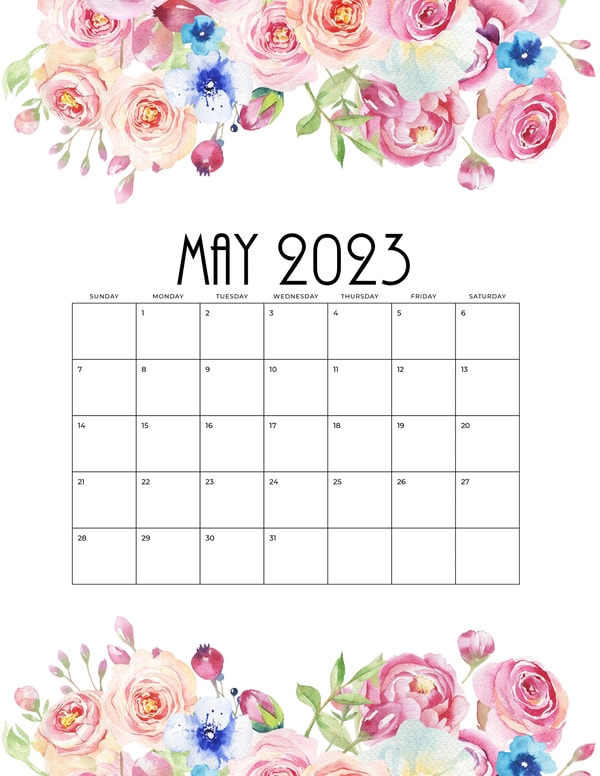 Portrait - Flowers - May 2023 - Personalized Templates