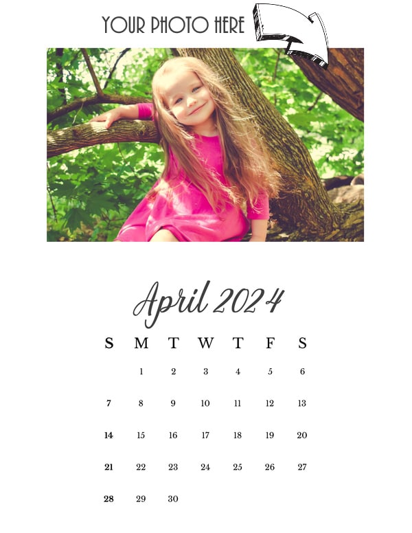 Portrait - Photo - April 2024 - Personalized Templates