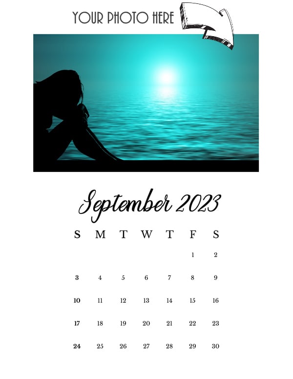 FREE Printable September 2023 Calendar - Instant Download
